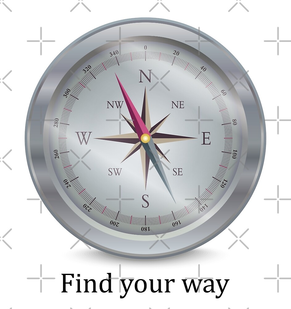 "Compass. Find your way" by alijun | Redbubble