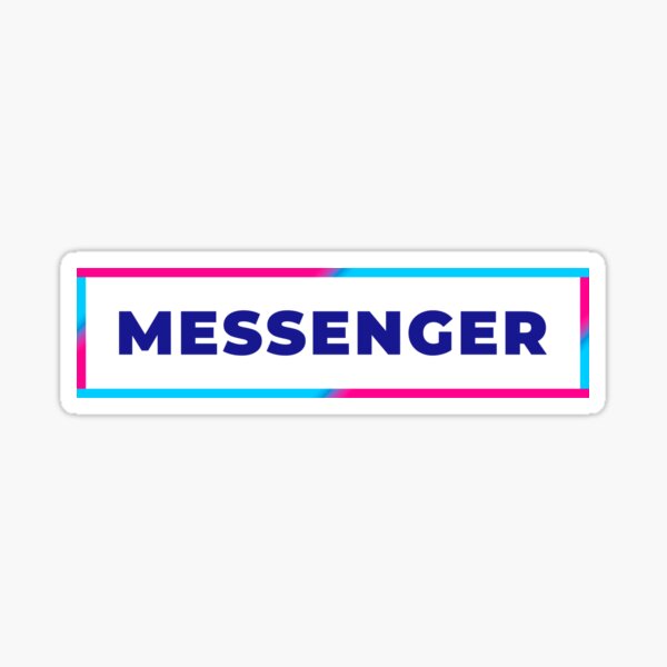 "Messenger retro colorful frame" Sticker for Sale by SVPOD | Redbubble