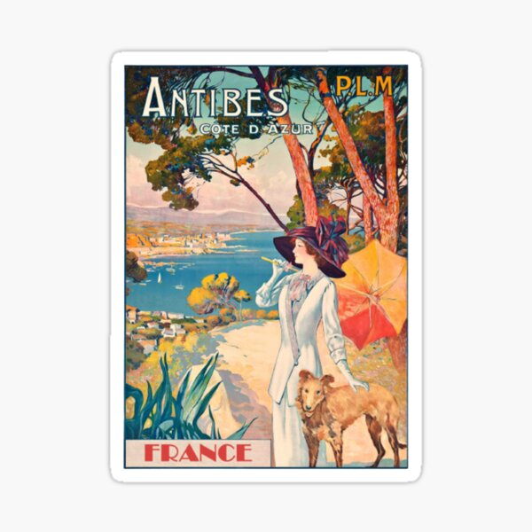 "Vintage Travel Antibes cote d azur France Free PLM. Advertising ...