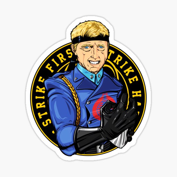 "Cobra Kai Johnny Commander" Sticker for Sale by SterlingMullins ...