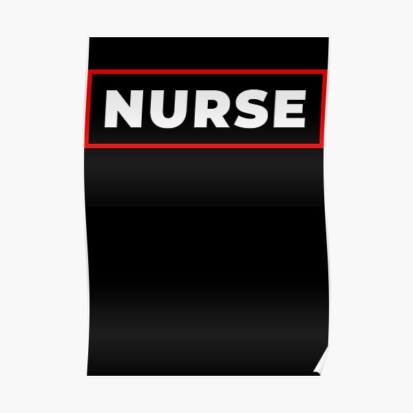 "Nurse red frame" Poster for Sale by SVPOD | Redbubble
