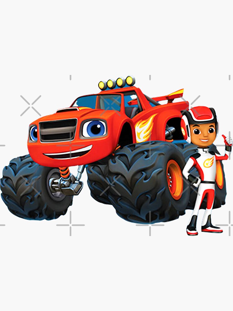 "blaze and the monster machines" Sticker for Sale by Mansaa-Store ...