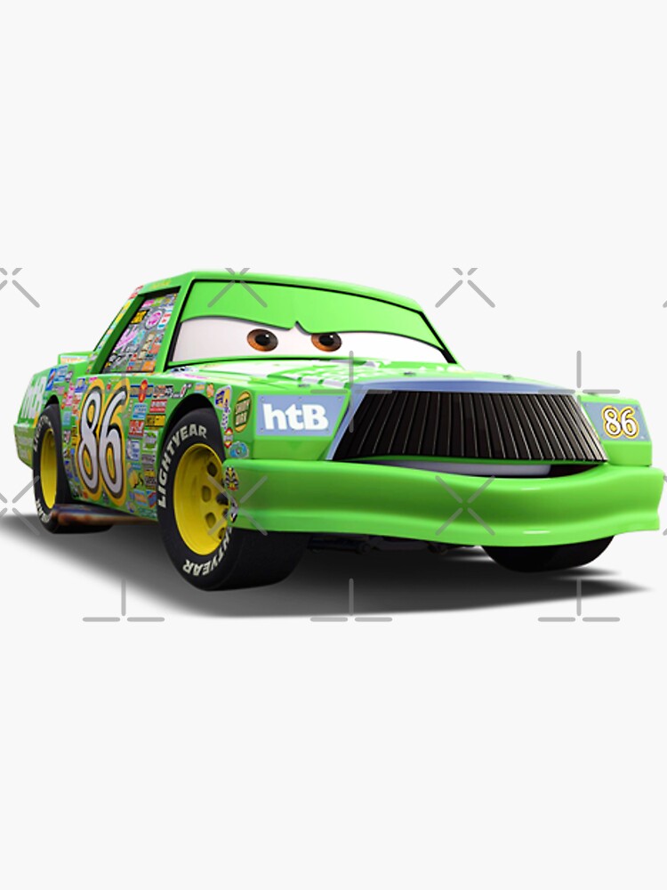 "lightning mcqueen chick hicks " Sticker for Sale by Mansaa-Store ...