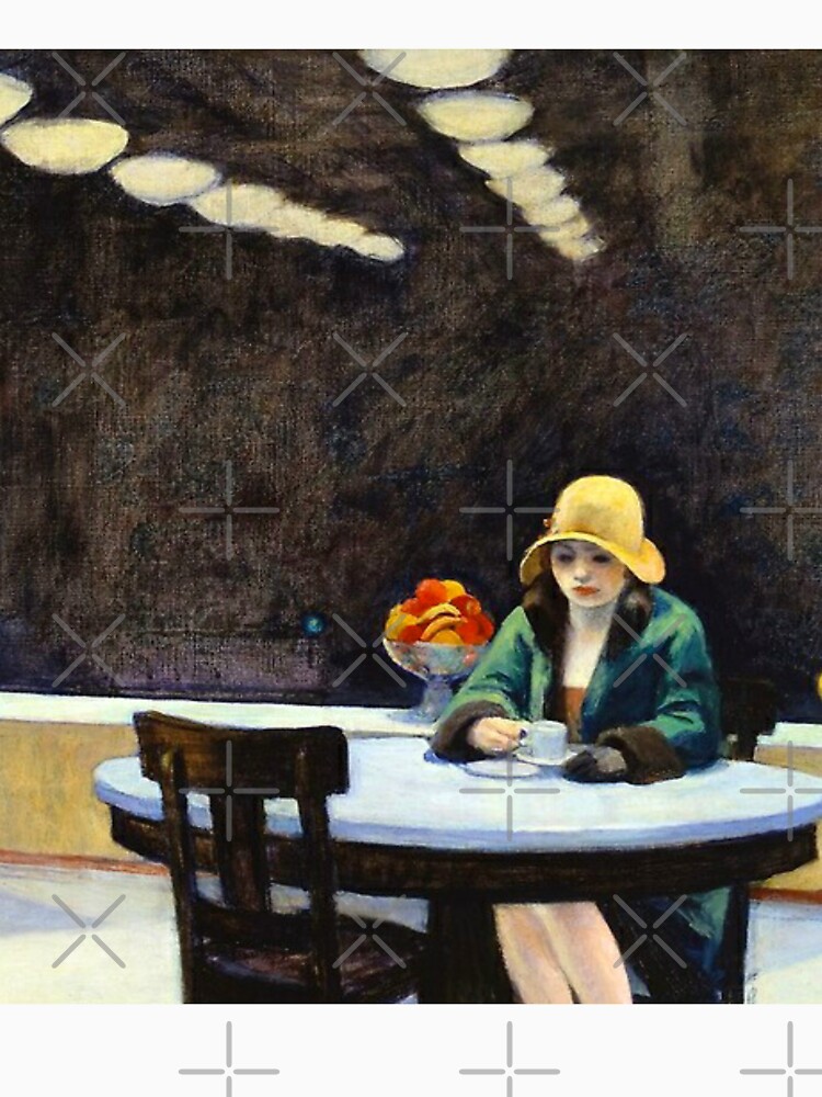 "Edward Hopper - Automat, artwork by Edward Hopper " T-shirt for Sale ...