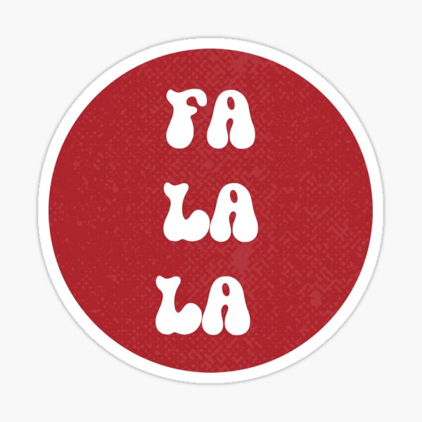 "Fa La La" Sticker for Sale by PawAesthetic | Redbubble