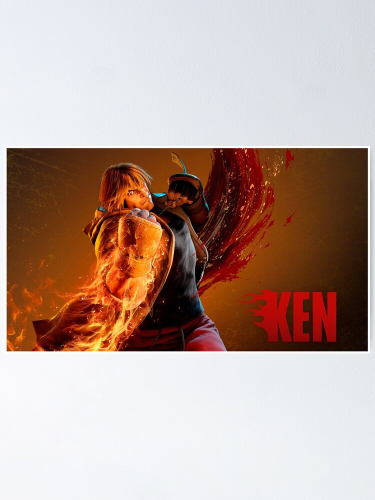 "Ken Street Fighter 6" Poster for Sale by WellGamingArts | Redbubble