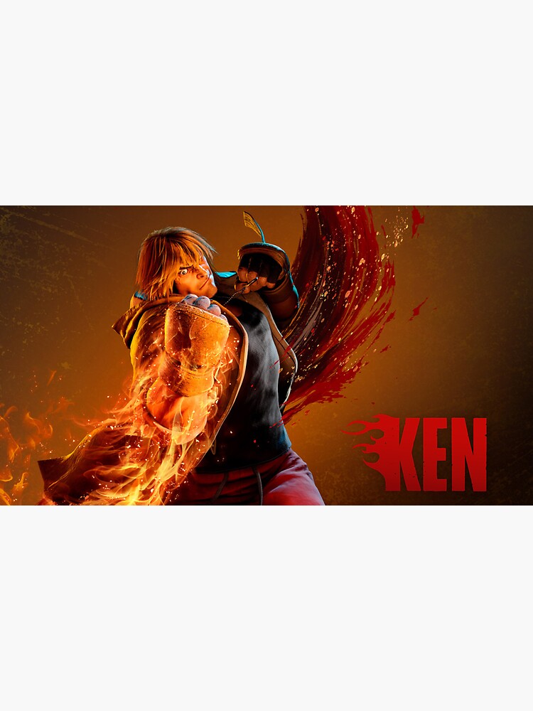 "Ken Street Fighter 6" Sticker for Sale by WellGamingArts | Redbubble