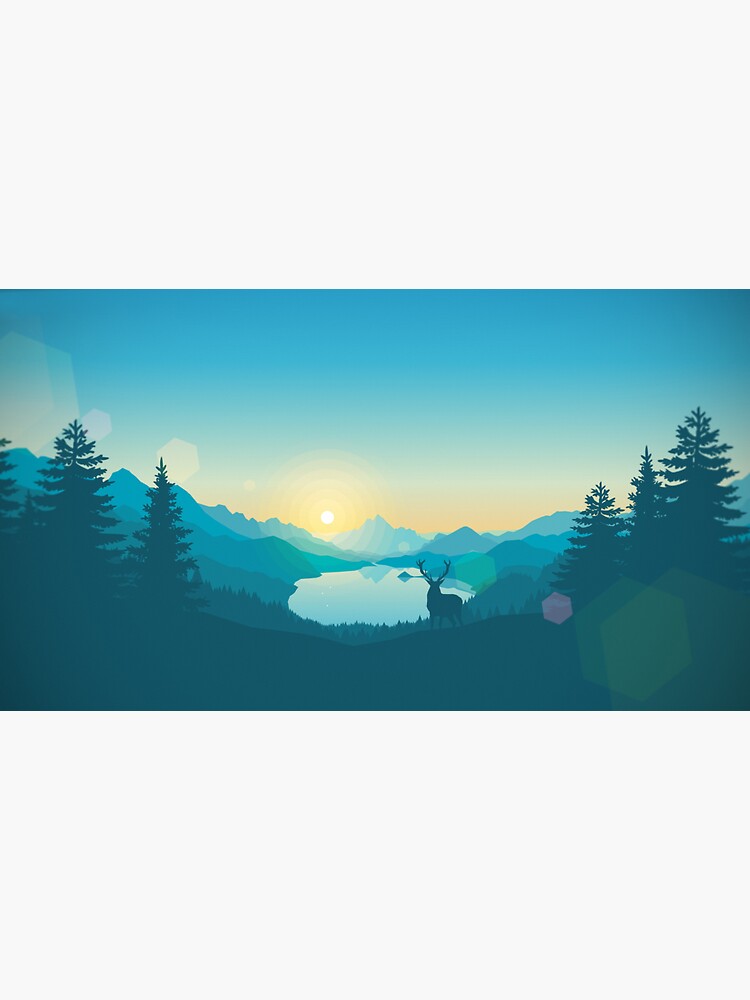 "Firewatch Poster & Accessories" Sticker for Sale by WhizTrends | Redbubble