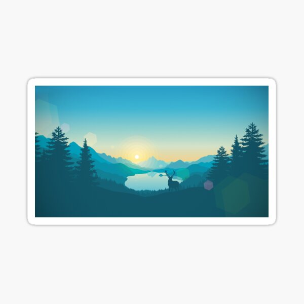 "Firewatch Poster & Accessories" Sticker for Sale by WhizTrends | Redbubble