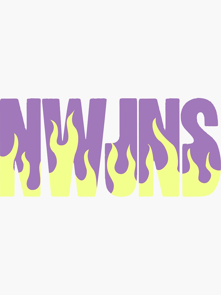 "NewJeans NWJNS logo" Sticker for Sale by jungian-7 | Redbubble