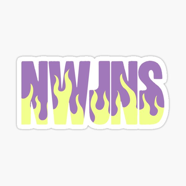 "NewJeans NWJNS logo" Sticker for Sale by jungian-7 | Redbubble