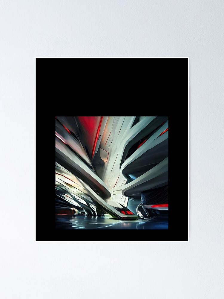 "Abstract painting, Parametric Architecture" Poster for Sale by ...