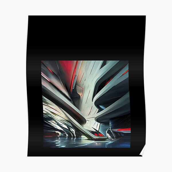 "Abstract painting, Parametric Architecture" Poster for Sale by ...