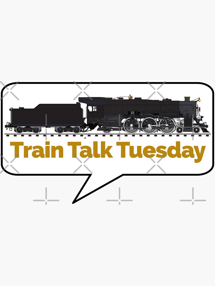 "Train Talk Tuesday" Sticker for Sale by Loco-Station | Redbubble