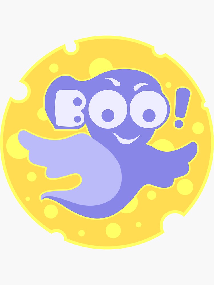 "Cute ghost boo" Sticker for Sale by mr-Lenny-Loves | Redbubble