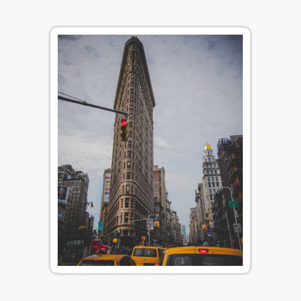 "Flatiron Builiding cityscape of New York City" Sticker for Sale by ...