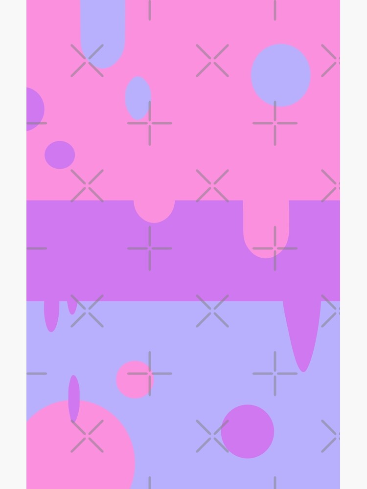 "Pastel Acid Drip Bisexual Flag" Poster for Sale by KazeNorthArts ...