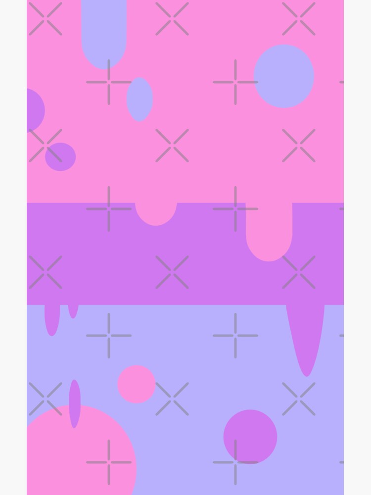 "Pastel Acid Drip Bisexual Flag" Sticker for Sale by KazeNorthArts ...