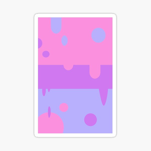 "Pastel Acid Drip Bisexual Flag" Sticker for Sale by KazeNorthArts ...