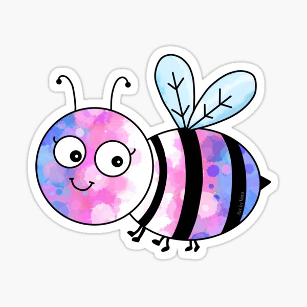 "Bee Trans" Sticker for Sale by artbyveya | Redbubble