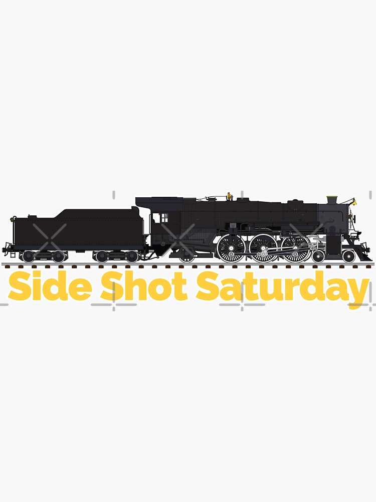 "Side Shot Saturday" Sticker for Sale by Loco-Station | Redbubble