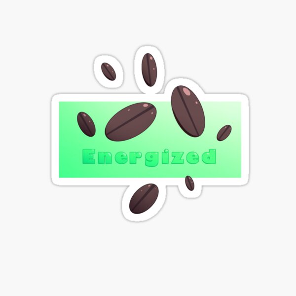 "Energized (Green)" Sticker for Sale by ShnoobDesign | Redbubble