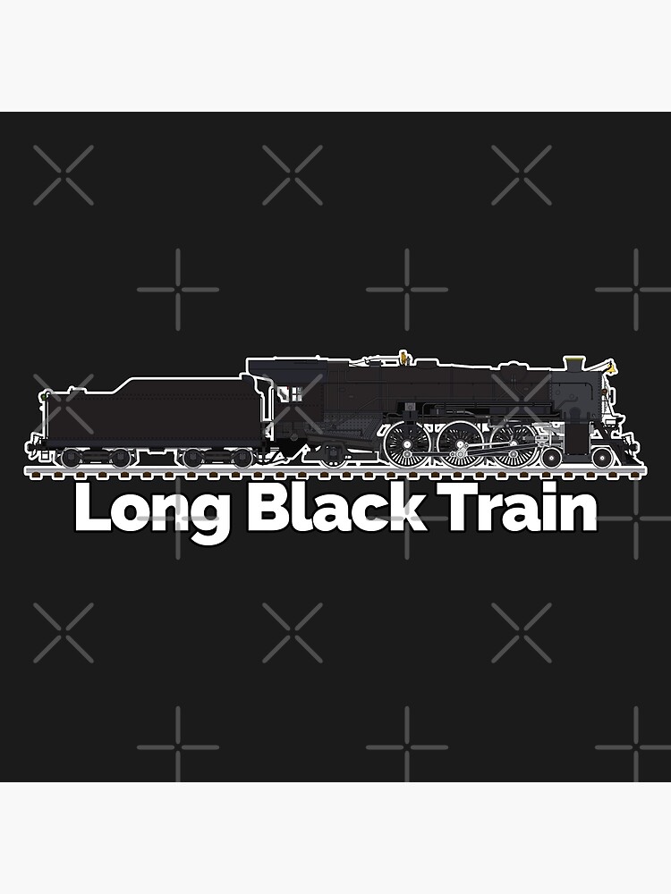"Long Black Train" Poster for Sale by Loco-Station | Redbubble