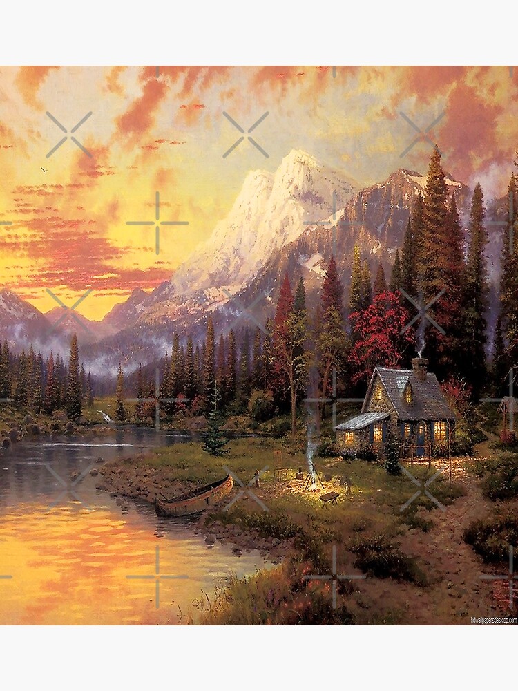 "Thomas Kinkade rural " Poster for Sale by Yacinshoping | Redbubble