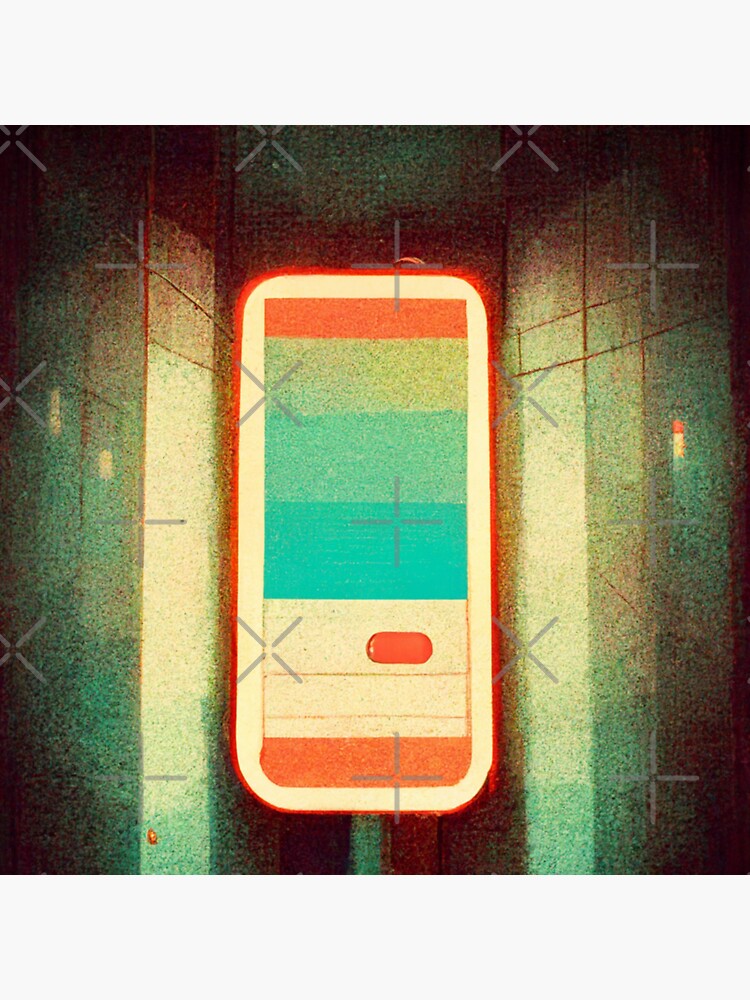 "Retro Rainbow screen lights " Sticker for Sale by Mirochan80 | Redbubble