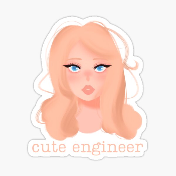Engineer Girl Classy Lady Engineer New Design For Architects And Engineer Lady Style Sticker
