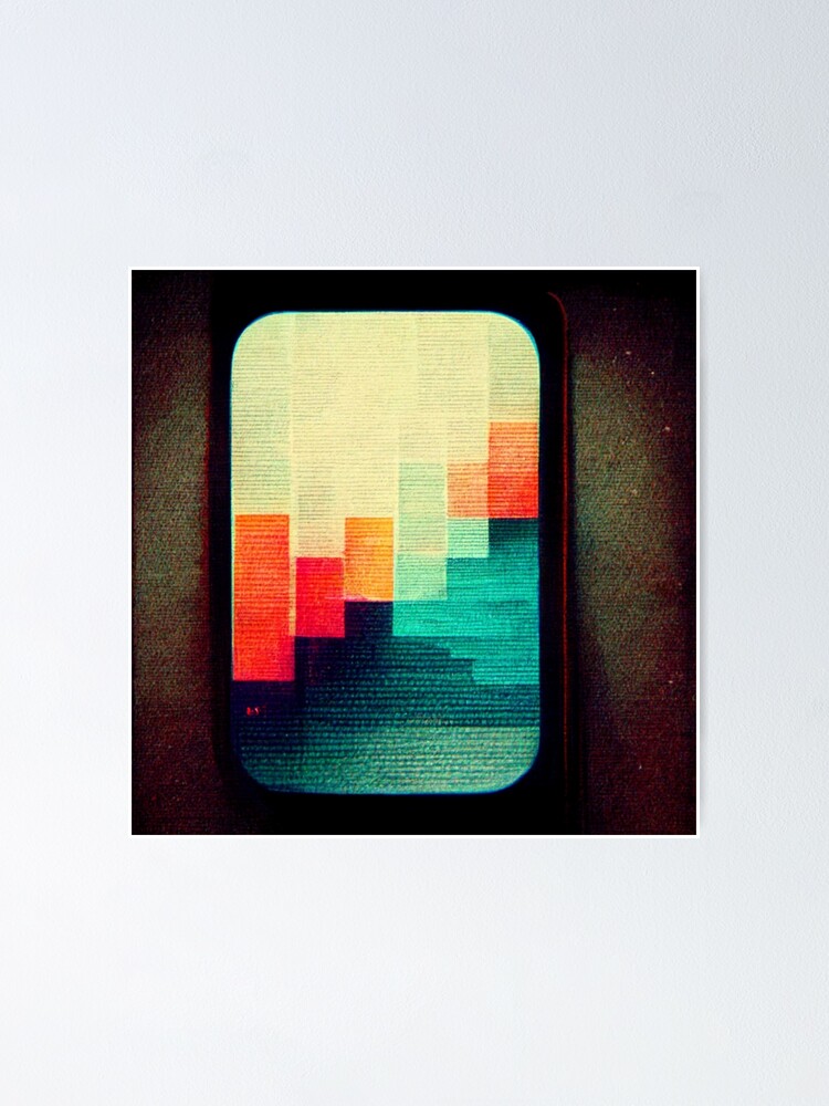 "Retro Rainbow screen lights " Poster for Sale by Mirochan80 | Redbubble