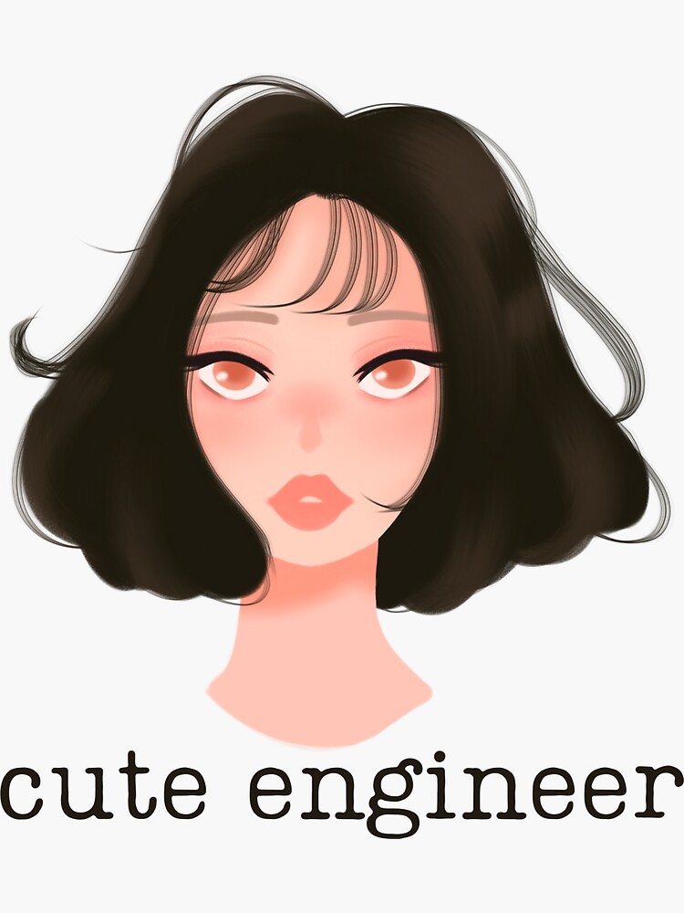 Engineer Girl Classy Lady Engineer New Design For Architects And Engineer Lady Style Sticker
