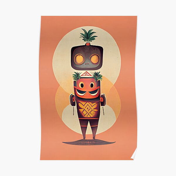 "Hawaiian Bot" Poster for Sale by Softagon | Redbubble