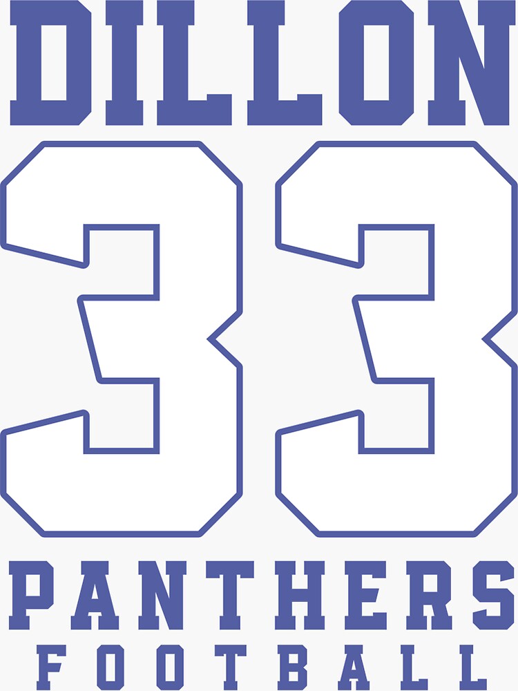 "Dillon Panthers Football - 33" Sticker for Sale by TshirtCreative ...
