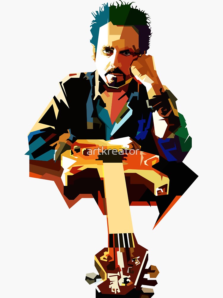 "Steve Progressive Lukather Guitarist Pop Art" Sticker for Sale by ...