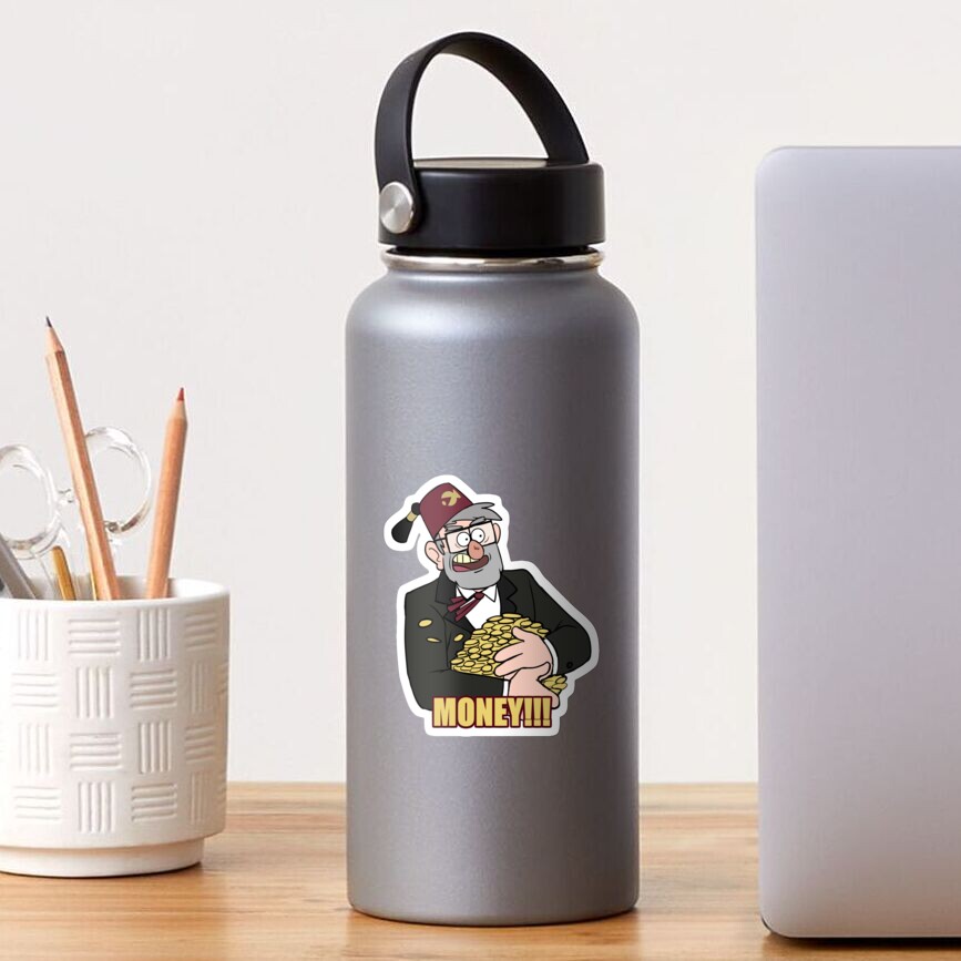 "Stan Pines with money" Sticker by julientel | Redbubble