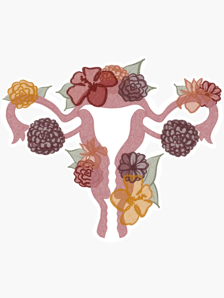 "Floral Uterus" Sticker for Sale by KoralysRod | Redbubble