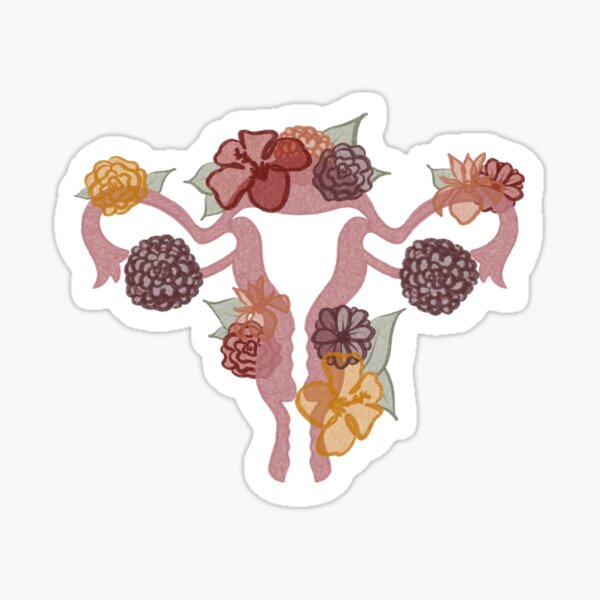 "Floral Uterus" Sticker for Sale by KoralysRod | Redbubble