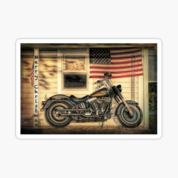 "Harley Davidson Fat Boy" Sticker for Sale by robophoto | Redbubble