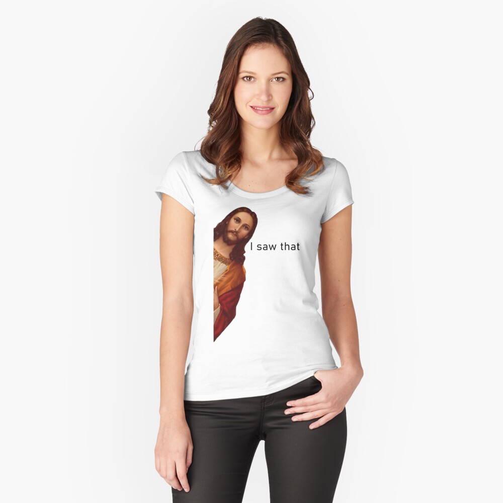 "jesus i saw that" Sticker for Sale by zurion | Redbubble