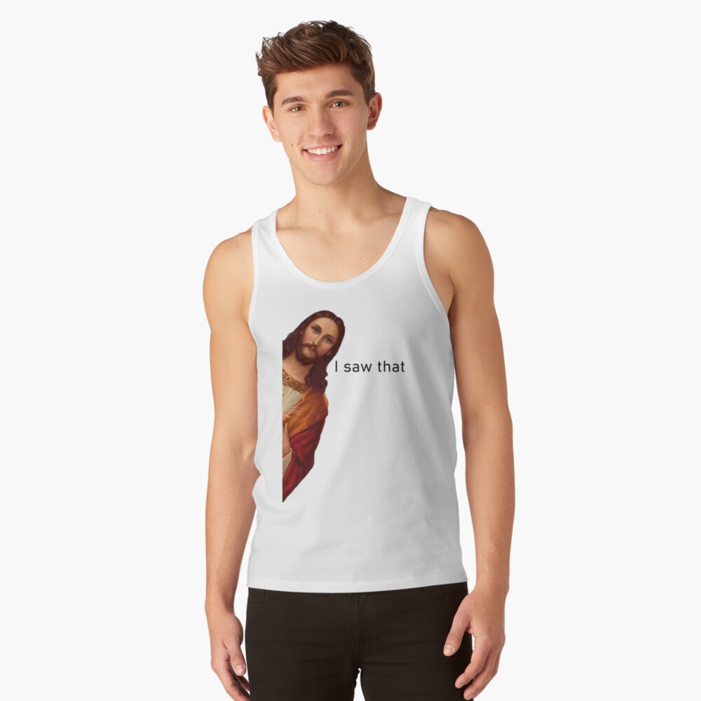 "jesus i saw that" Sticker for Sale by zurion | Redbubble