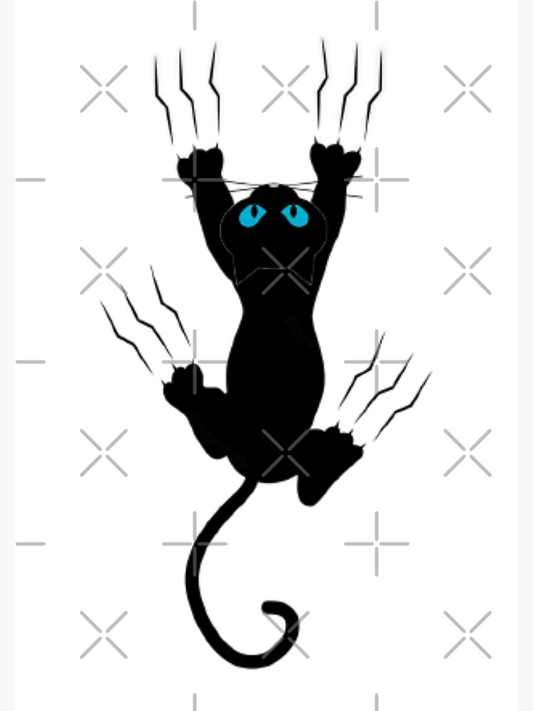 Póster «Etiqueta engomada linda de la tostada de la flor del gato negro ... Póster «Etiqueta engomada linda de la tostada de la flor del gato negro ...
