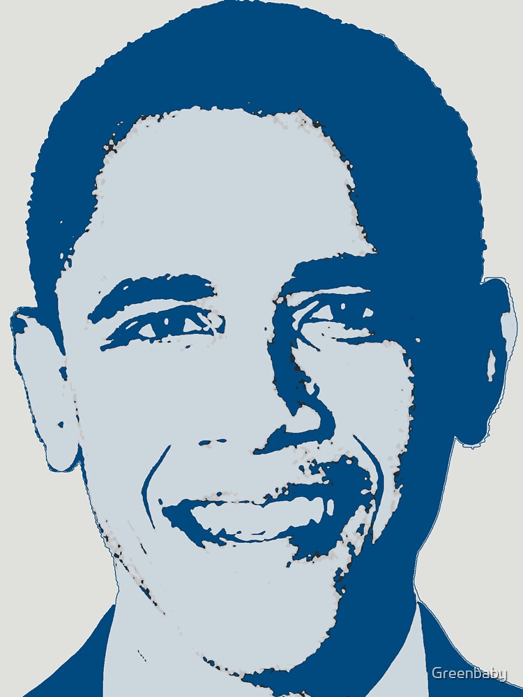 "Great Graphic Barack Obama in Blue" T-shirt by Greenbaby | Redbubble