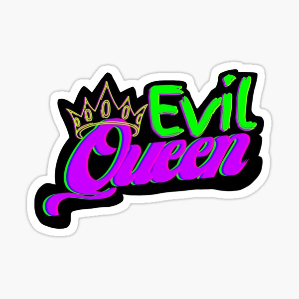 "Neon Royal Family Group Series - Evil Queen" Sticker for Sale by ...
