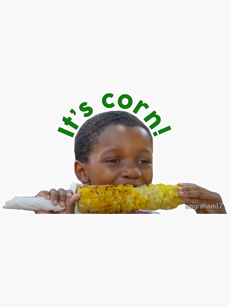 "Corn Kid Sticker" Sticker for Sale by emgraham17 | Redbubble