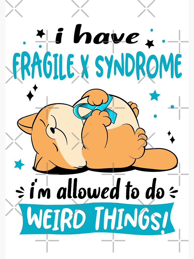 Cuaderno de espiral «Conciencia del síndrome de X frágil Es gracioso ...