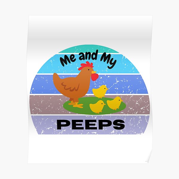 Póster «Yo y mis píos, gallina y sus pollitos» de gpmullen | Redbubble