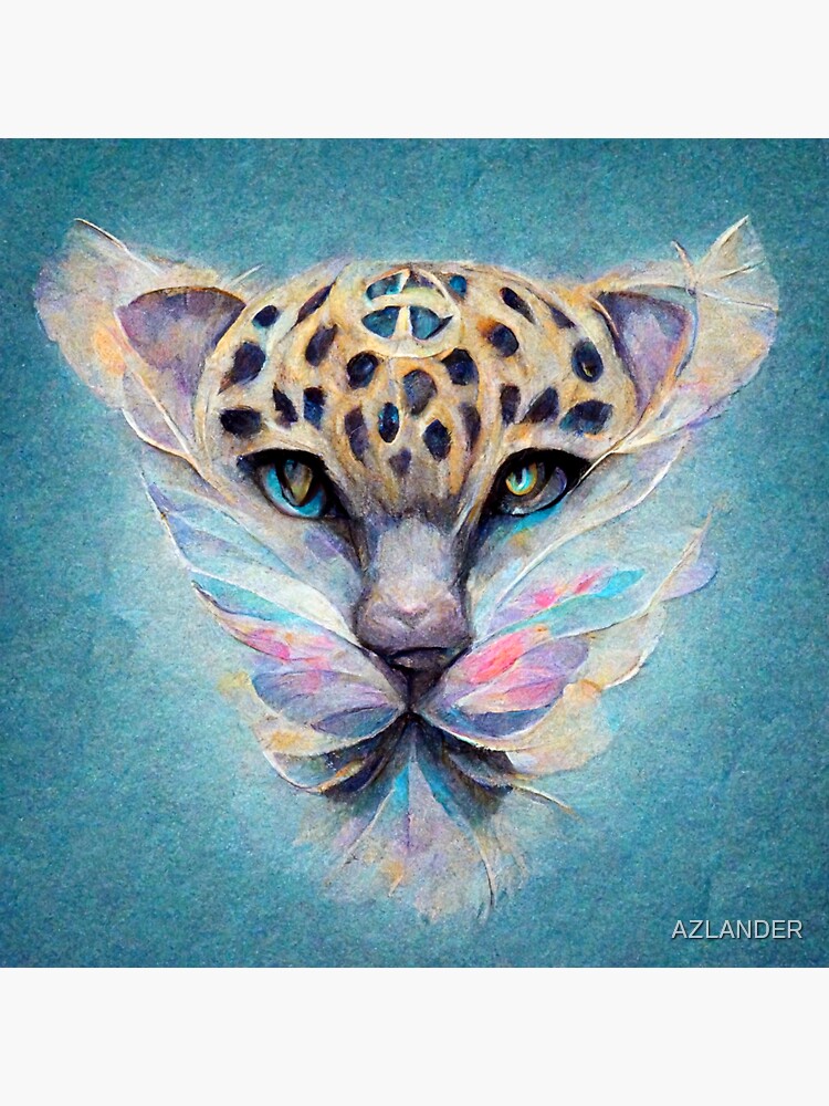 "Leopold Leopard Face" Sticker for Sale by AZLANDER | Redbubble