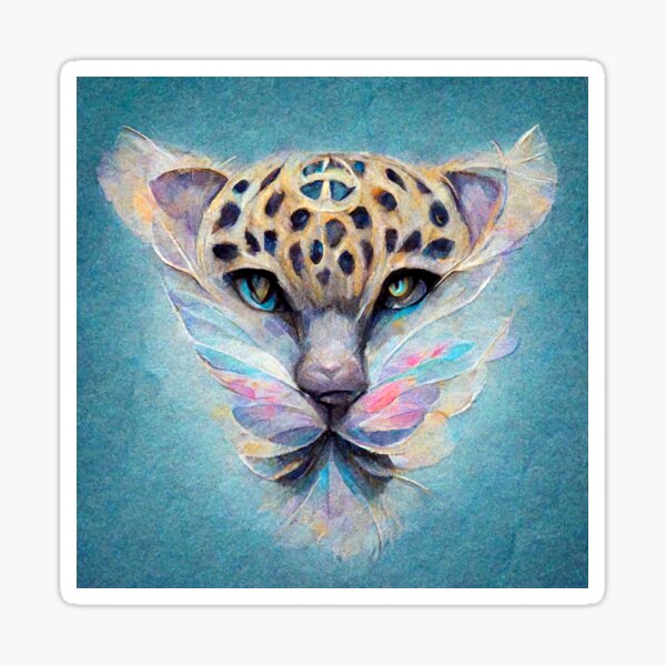 "Leopold Leopard Face" Sticker for Sale by AZLANDER | Redbubble