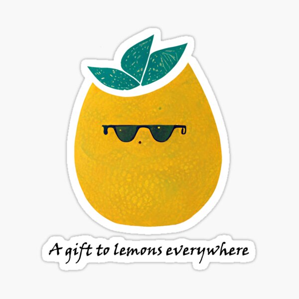 "Johnny Lemon - a gift to lemons everywhere" Sticker for Sale by ...
